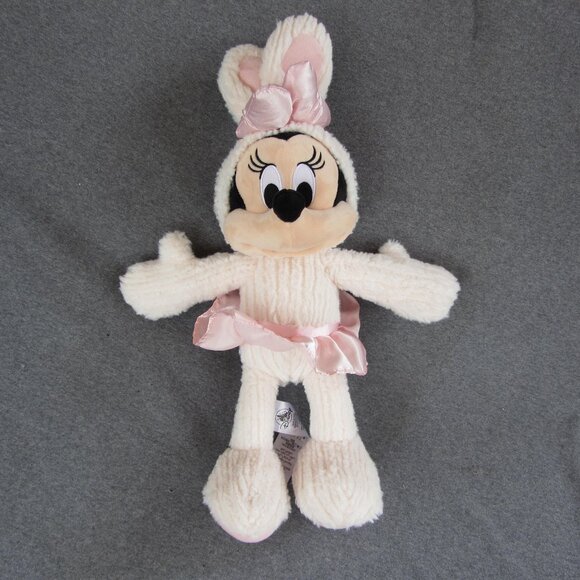 Disney | Toys | Plush 224 Pink Minnie Mouse Easter Bunny Stuffed Animal ...